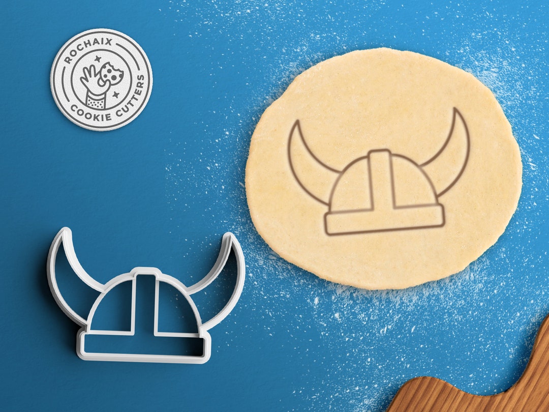 Viking Cookie Cutter - Viking Helmet Cookie Cutter Medieval Clothing ...
