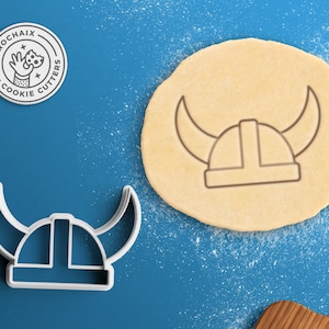 Viking Cookie Cutter - Viking Helmet Cookie Cutter Medieval Clothing ...