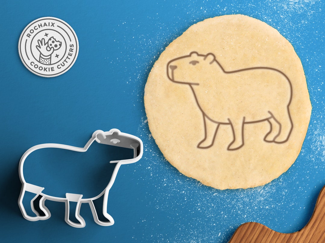 Capybara Cookie Cutter - Guinea Pig Cookie Cutter Capybara Gift Walking ...