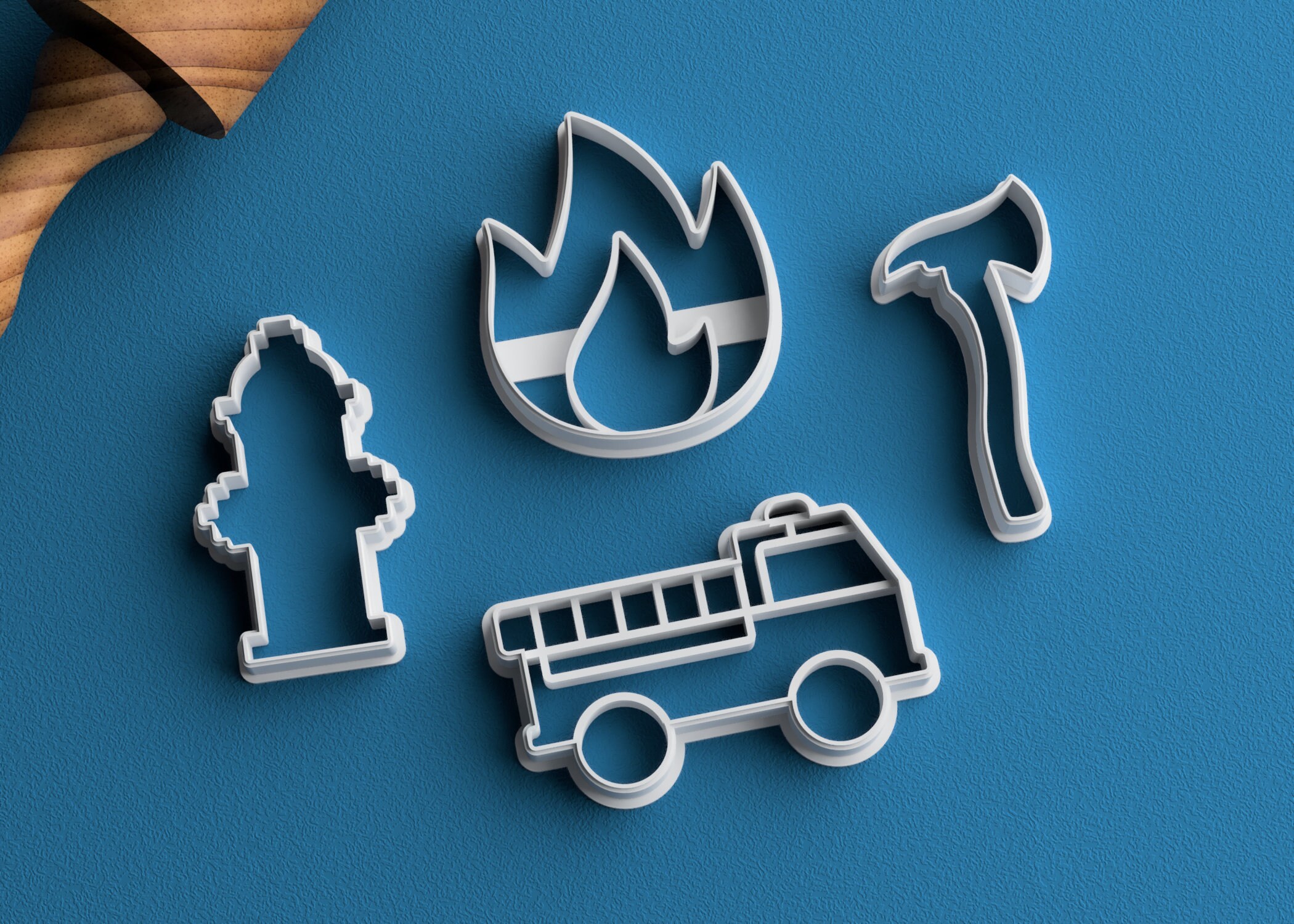 Fire Truck Cookie Cutter Firefighter Cookie Cutter Flame - Etsy