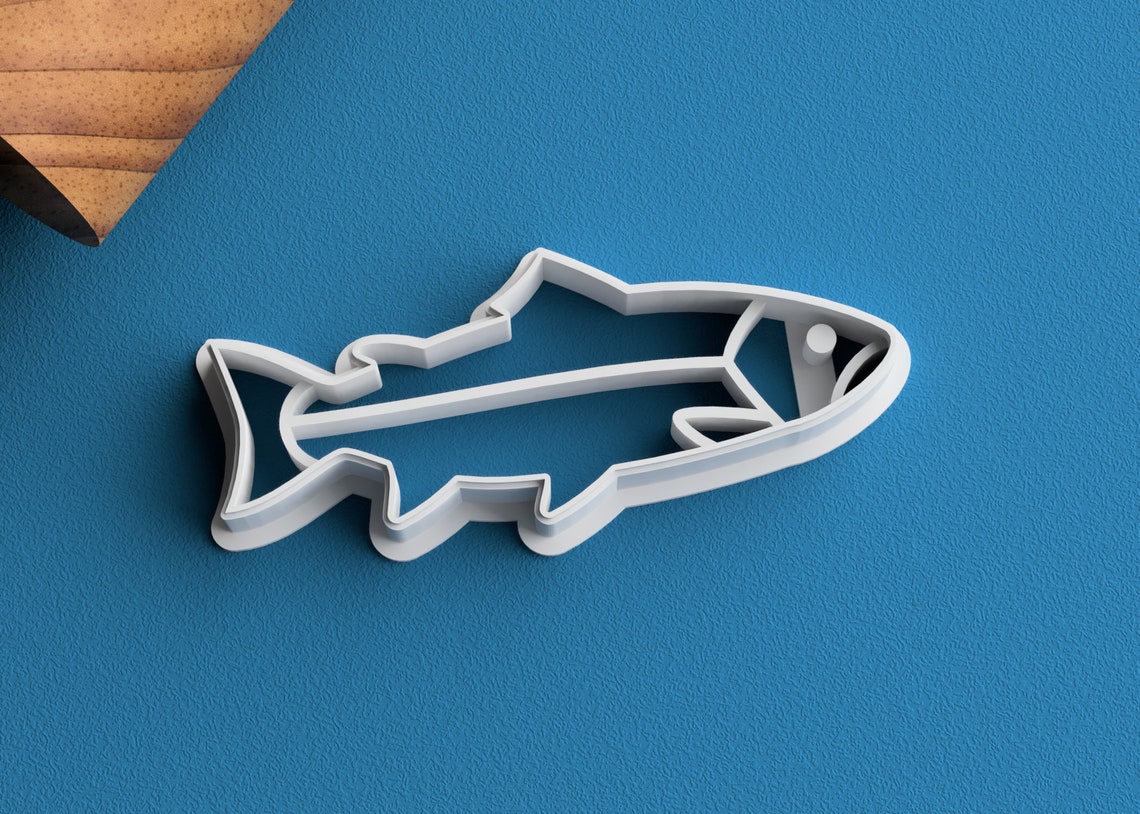 Salmon Cookie Cutter Trout Cookie Cutter Fish Cookie Cutter - Etsy