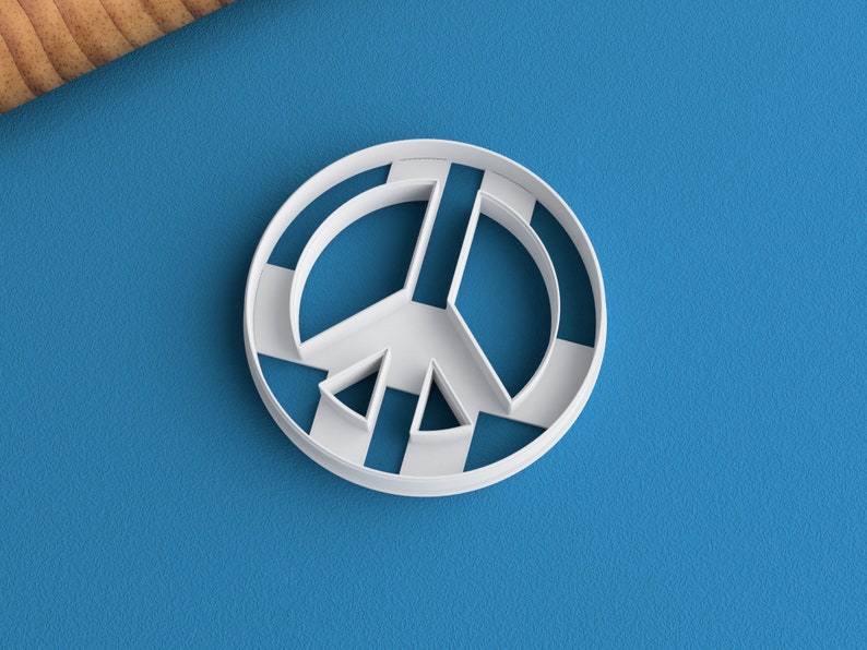 Peace Sign Cookie Cutter – Peace Emoji Cookie Cutter Peace Cookie ...
