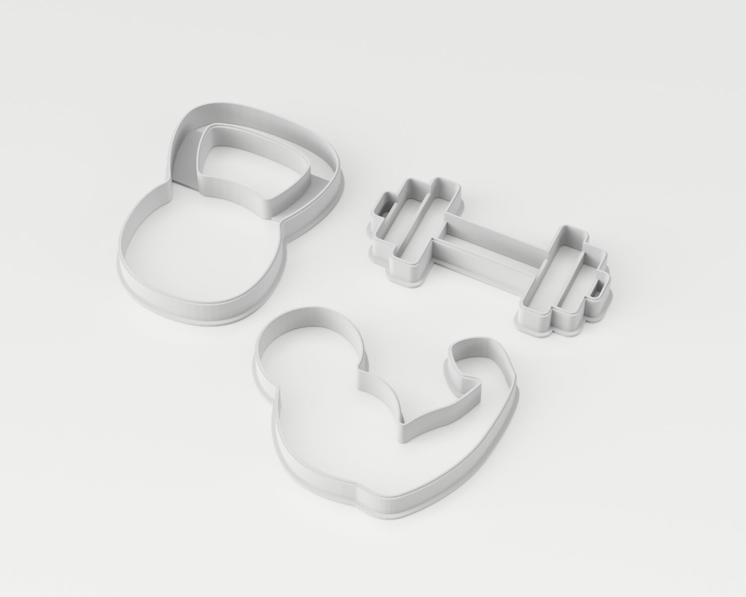 Barbell Cookie Cutter Gym Cookie Cutter Fitness Cookie | Etsy