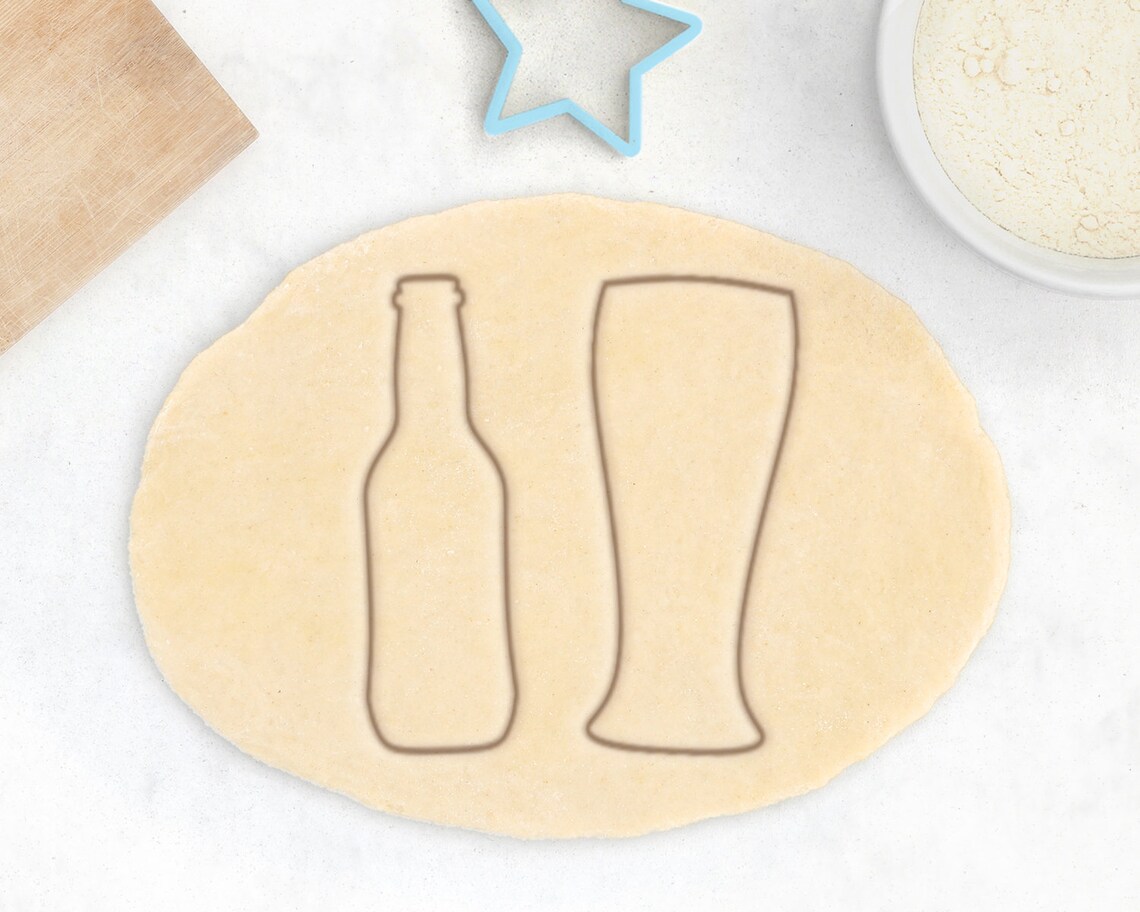 Beer Cookie Cutter Beer Bottle Cookie Cutter Beer Bottle Etsy
