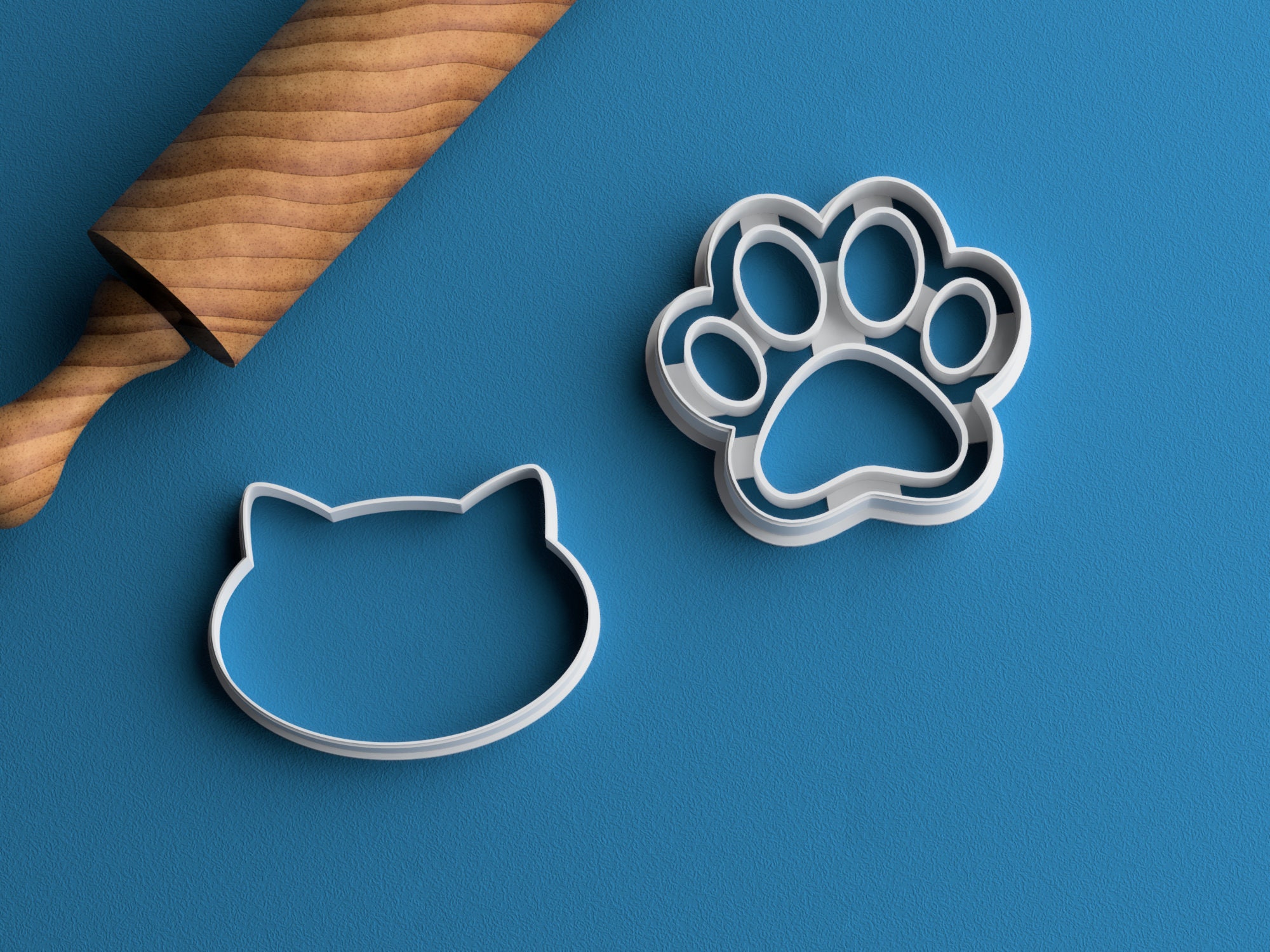 Minimal Cat Cookie Cutter Cute Cat Paw Cookie Cutter Crazy - Etsy