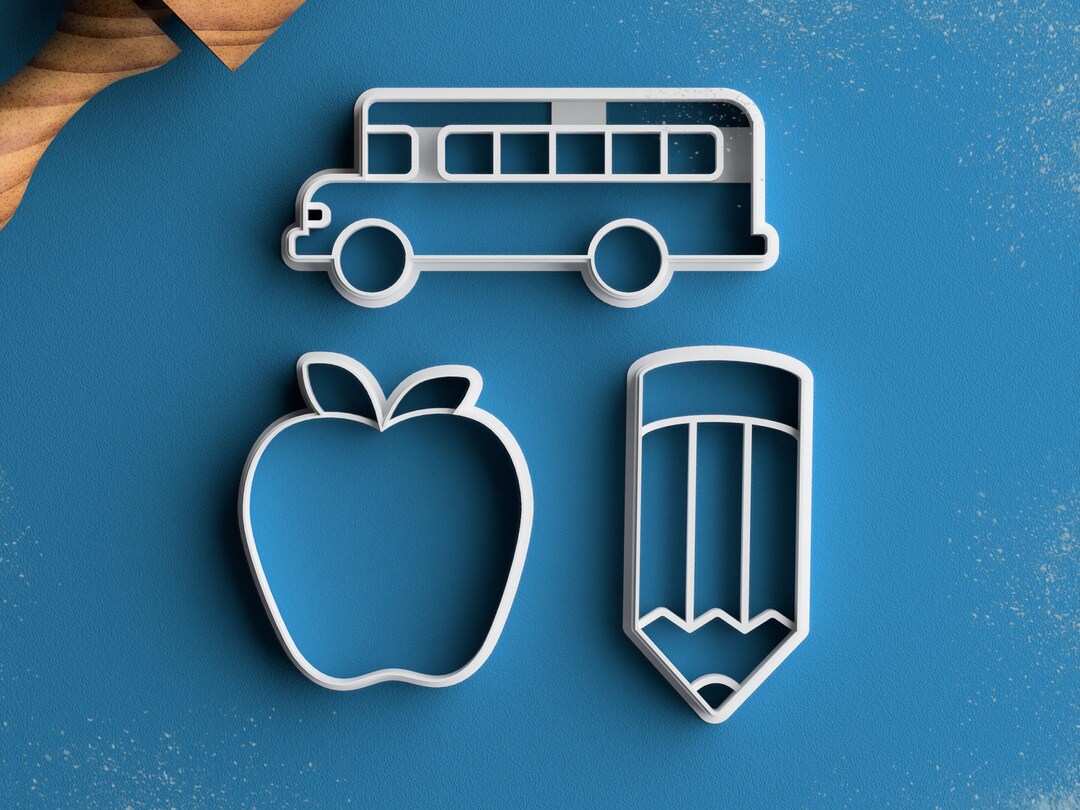 School Bus Cookie Cutter – Back to School Cookies Teacher School Cookie ...