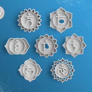 Chakra Cookie Cutter Set – Yoga Cookie Cutter Yoga Instructor Gift ...