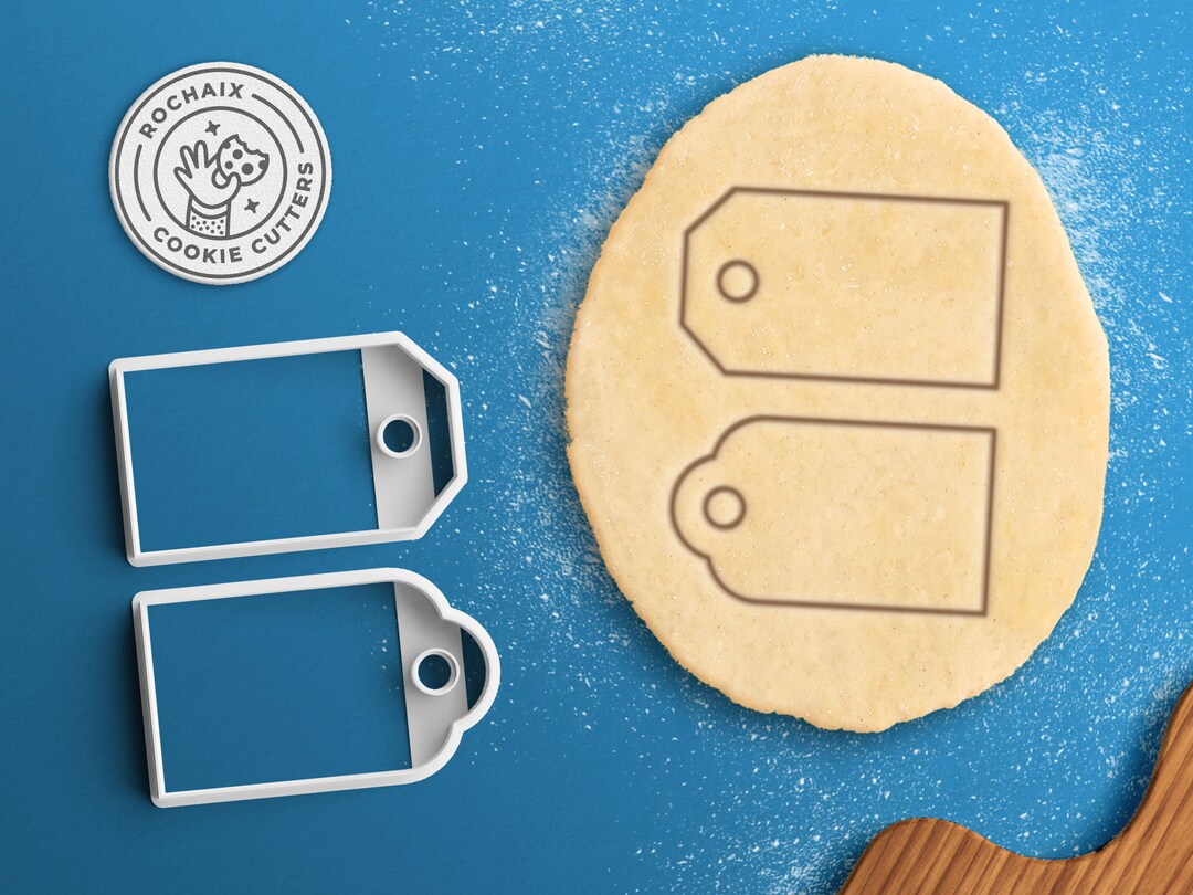 Gift Tag Cookie Cutter - Christmas Cookies Christmas Gift Christmas ...