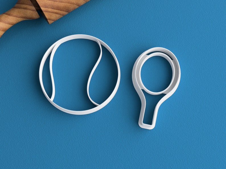 Tennis Ball Cookie Cutter Tennis Cookie Cutter Tennis Racket | Etsy