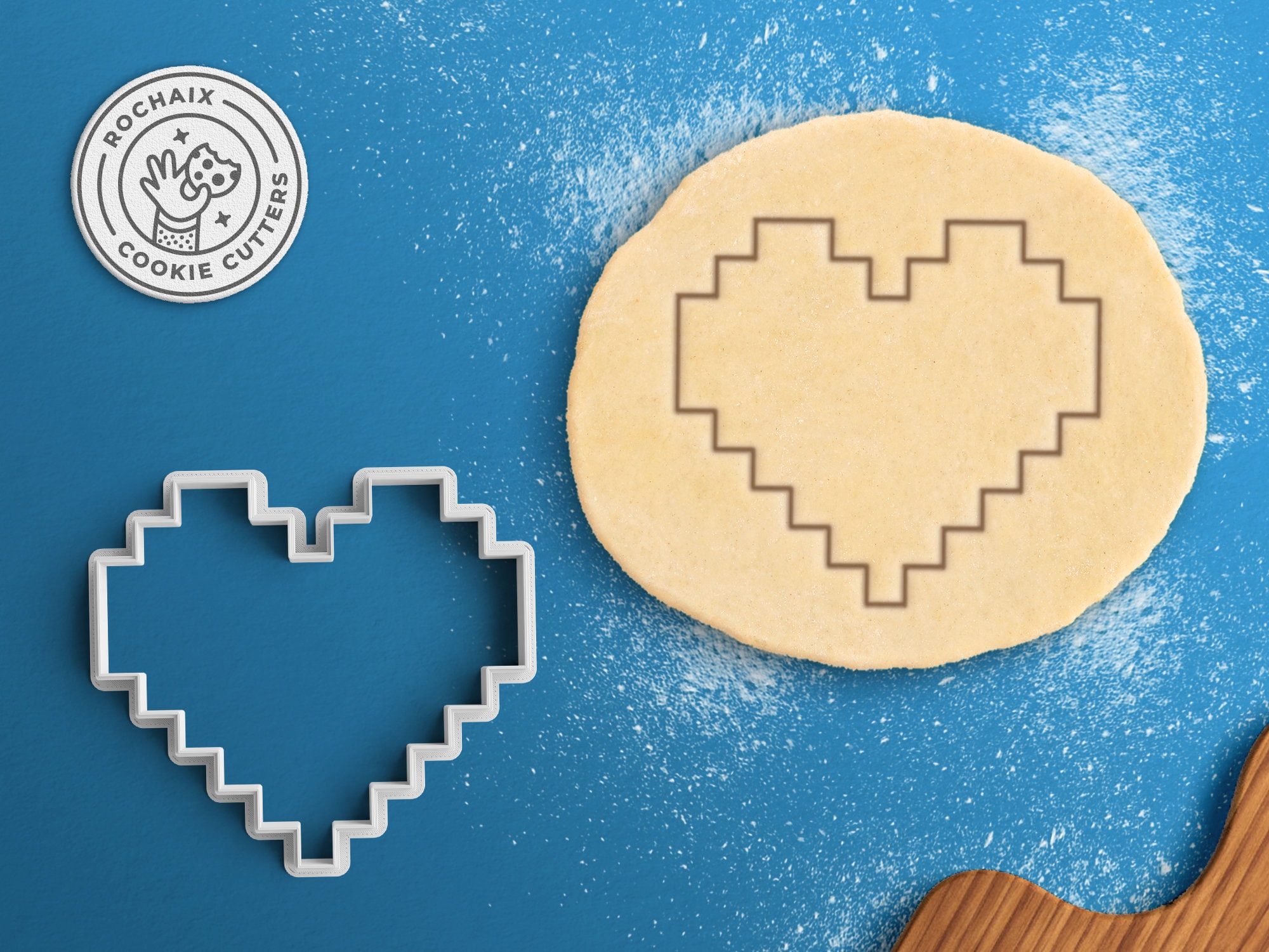 Pixel Heart Cookie Cutter Geek Cookies Retro Video Game Gift - Etsy
