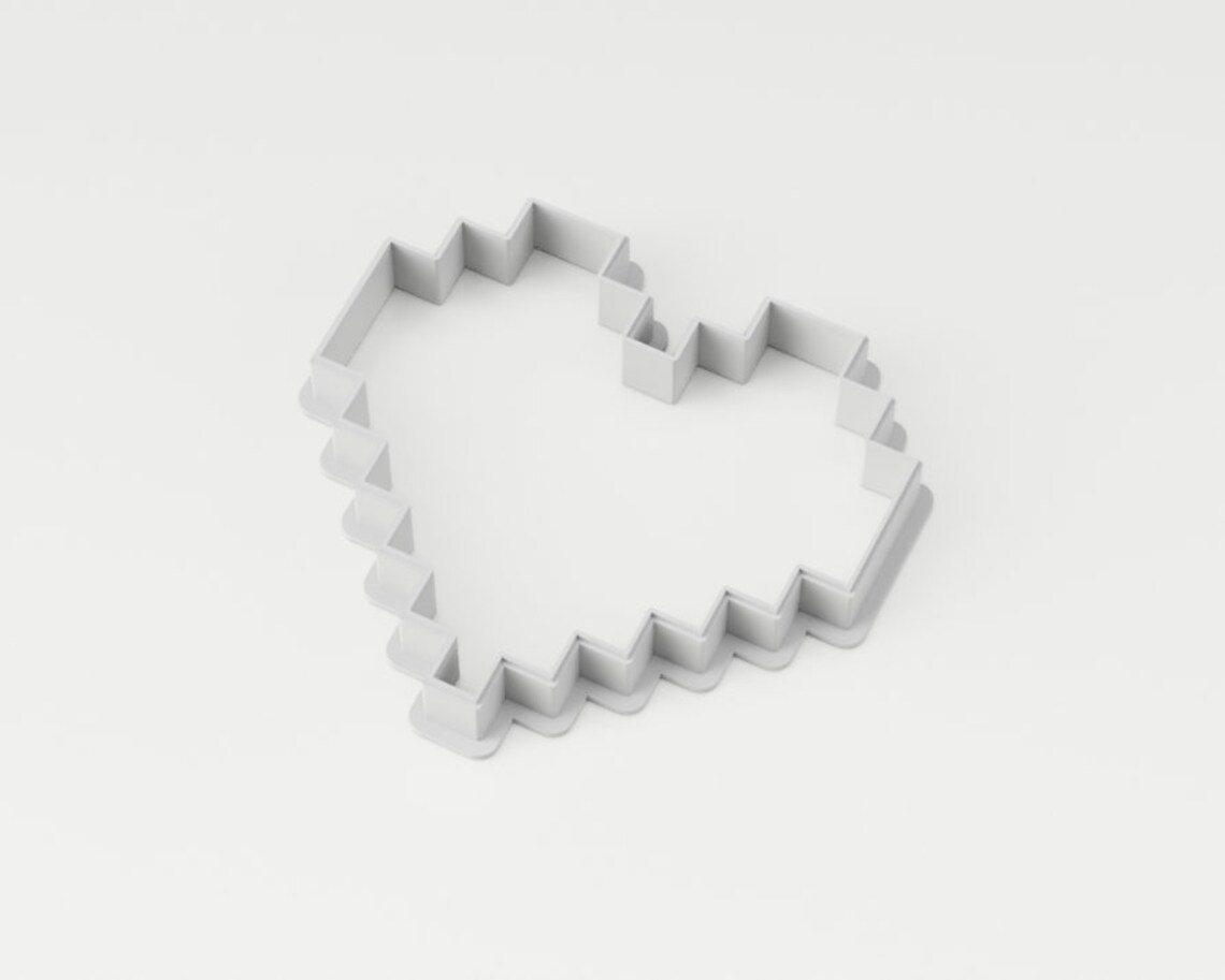 Pixel Heart Cookie Cutter Geek Cookies Retro Video Game Gift | Etsy