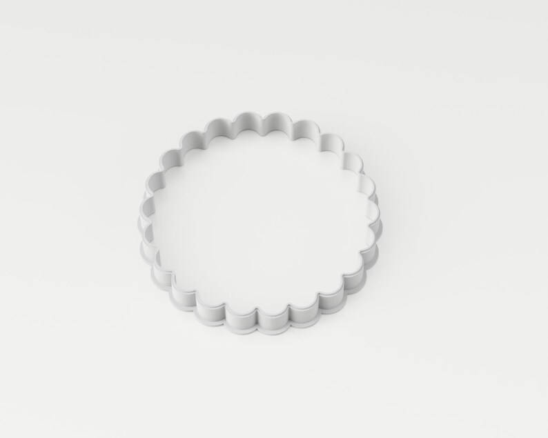 Scalloped Circle Cookie Cutter Scalloped Cookie Cutter - Etsy