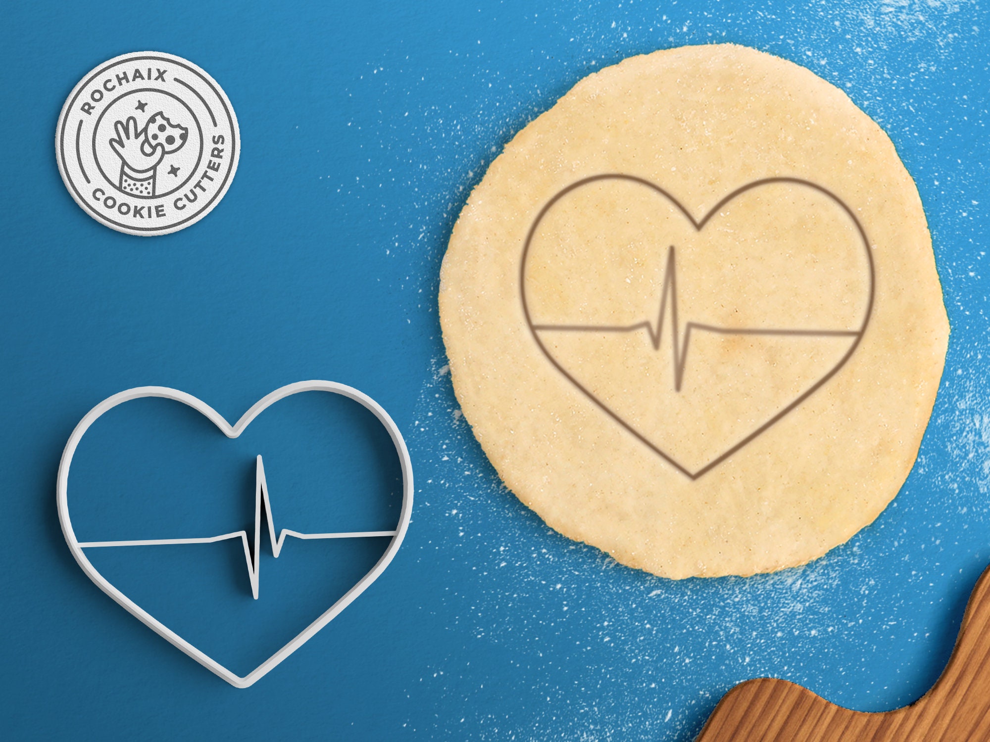 ECG Heart Cookie Cutter Nurse Cookie Cutter Medical Cookie - Etsy