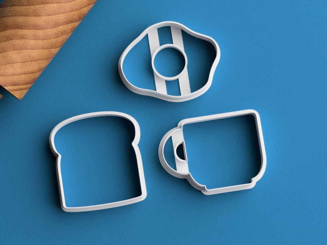 Toast Cookie Cutter – Slice of Bread Cookie Cutter Bread Lovers Coffee ...