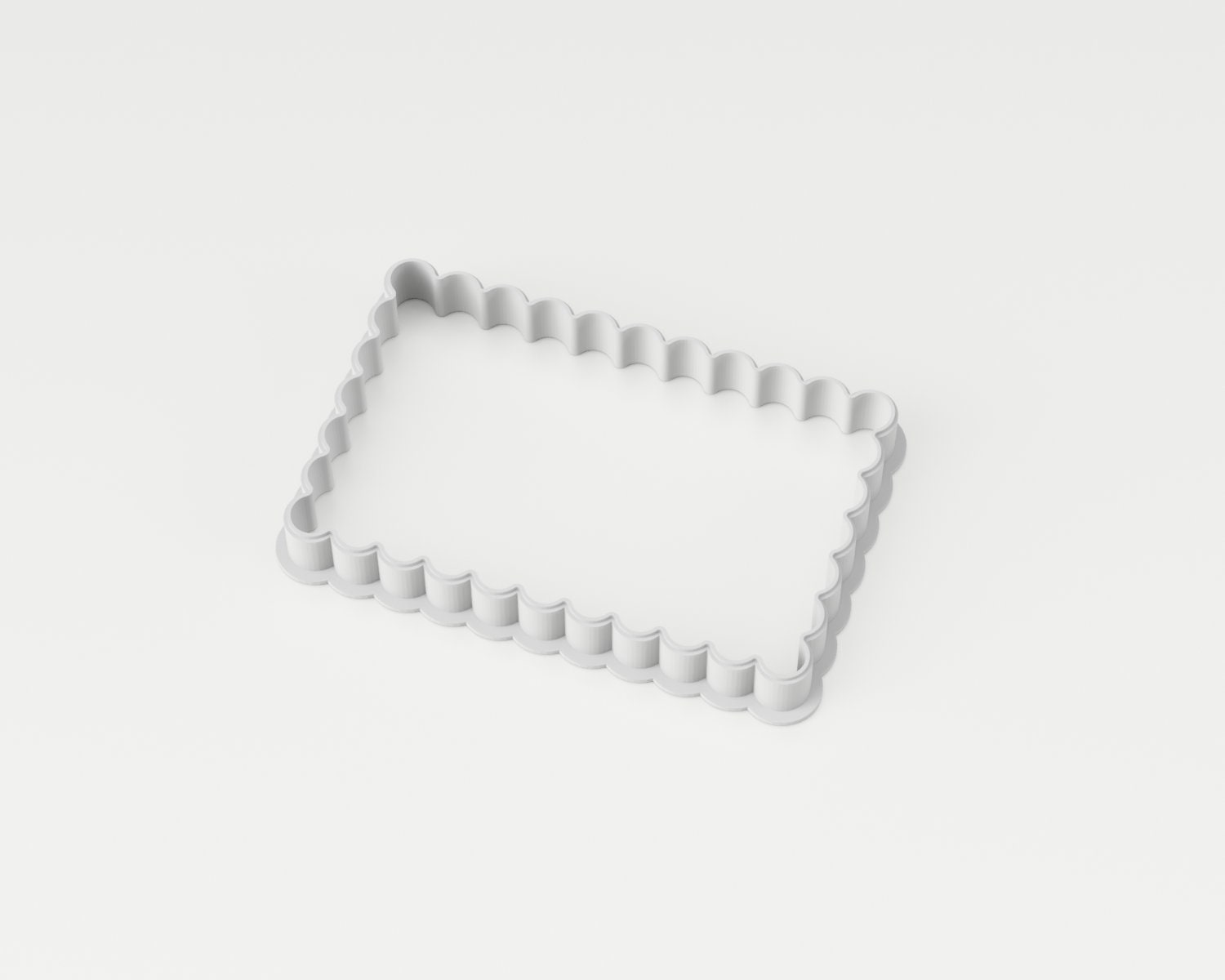 Scalloped Square Cookie Cutter Scalloped Cookie Cutter - Etsy