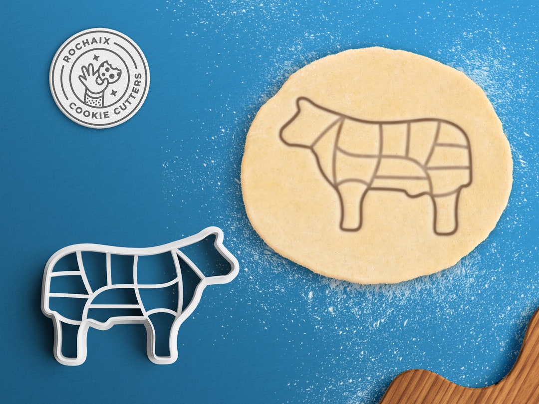 Cow Cookie Cutter - Pig Cookie Cutter Butcher Cookie Cutter Pig Meat ...