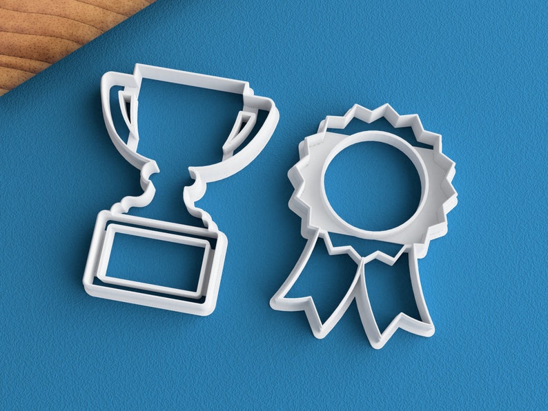 Trophy Cookie Cutter Award Ribbon Cookie Cutter Award Cookie | Etsy