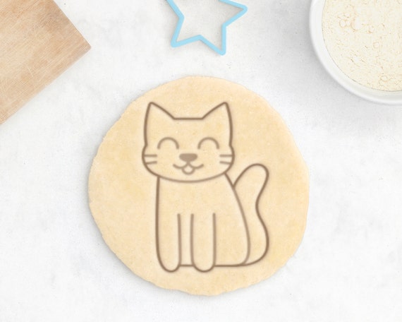 Fluffy Cat Cookie Cutter Cute Cat Paw Cookie Cutter Crazy | Etsy