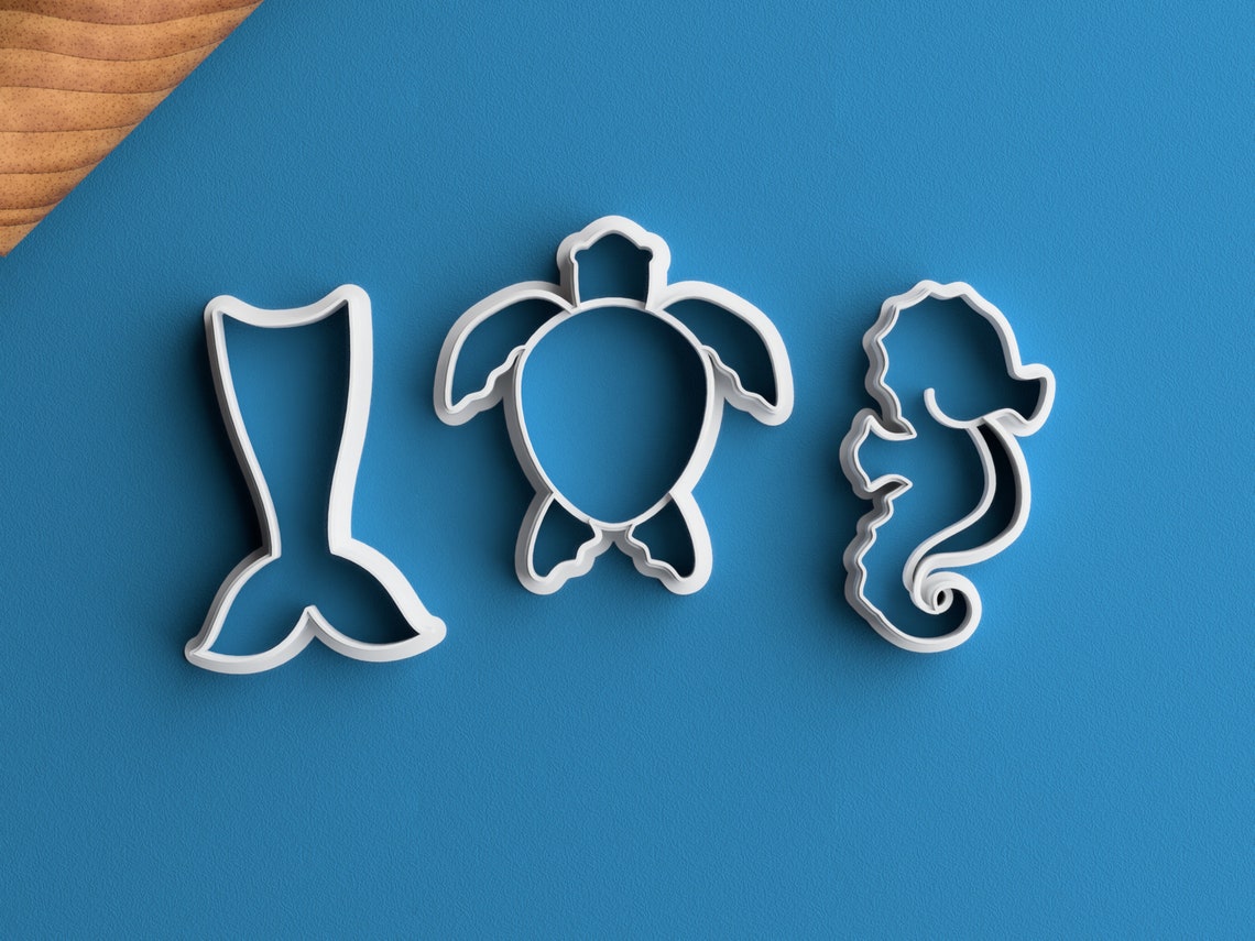 Sea Turtle Cookie Cutter Sea Cookie Cutter Mermaid Cookie - Etsy