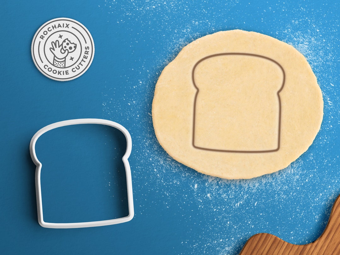 Toast Cookie Cutter – Slice of Bread Cookie Cutter Bread Lovers Coffee ...