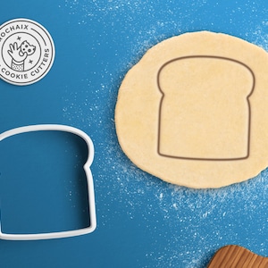 Toast Cookie Cutter – Slice of Bread Cookie Cutter Bread Lovers Coffee ...
