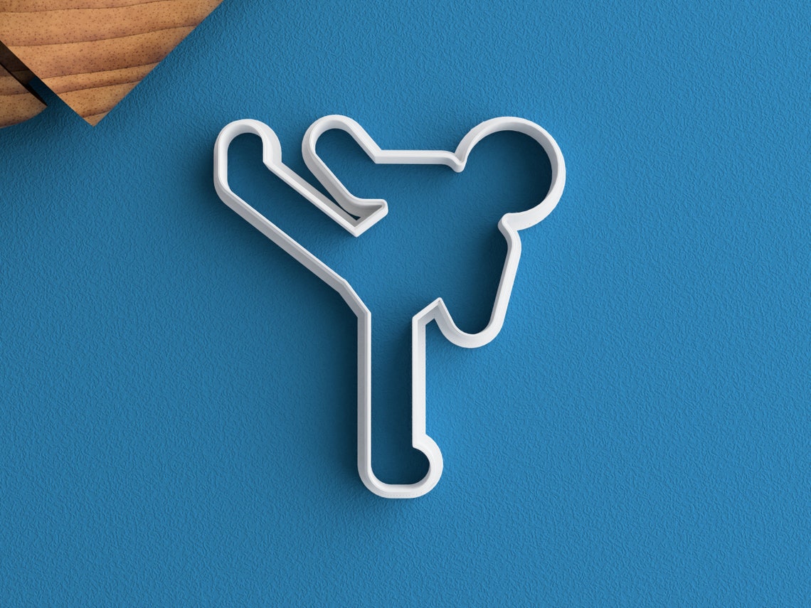 Karate Cookie Cutter Taekwondo Cookie Cutter Judo Cookie | Etsy
