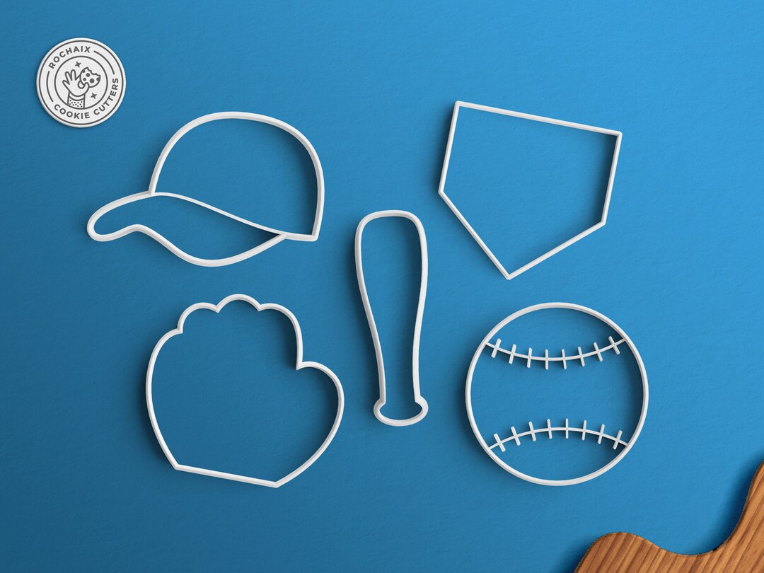 Baseball Cookie Cutter Set – Baseball Bat Cookie Cutter Baseball Gifts ...