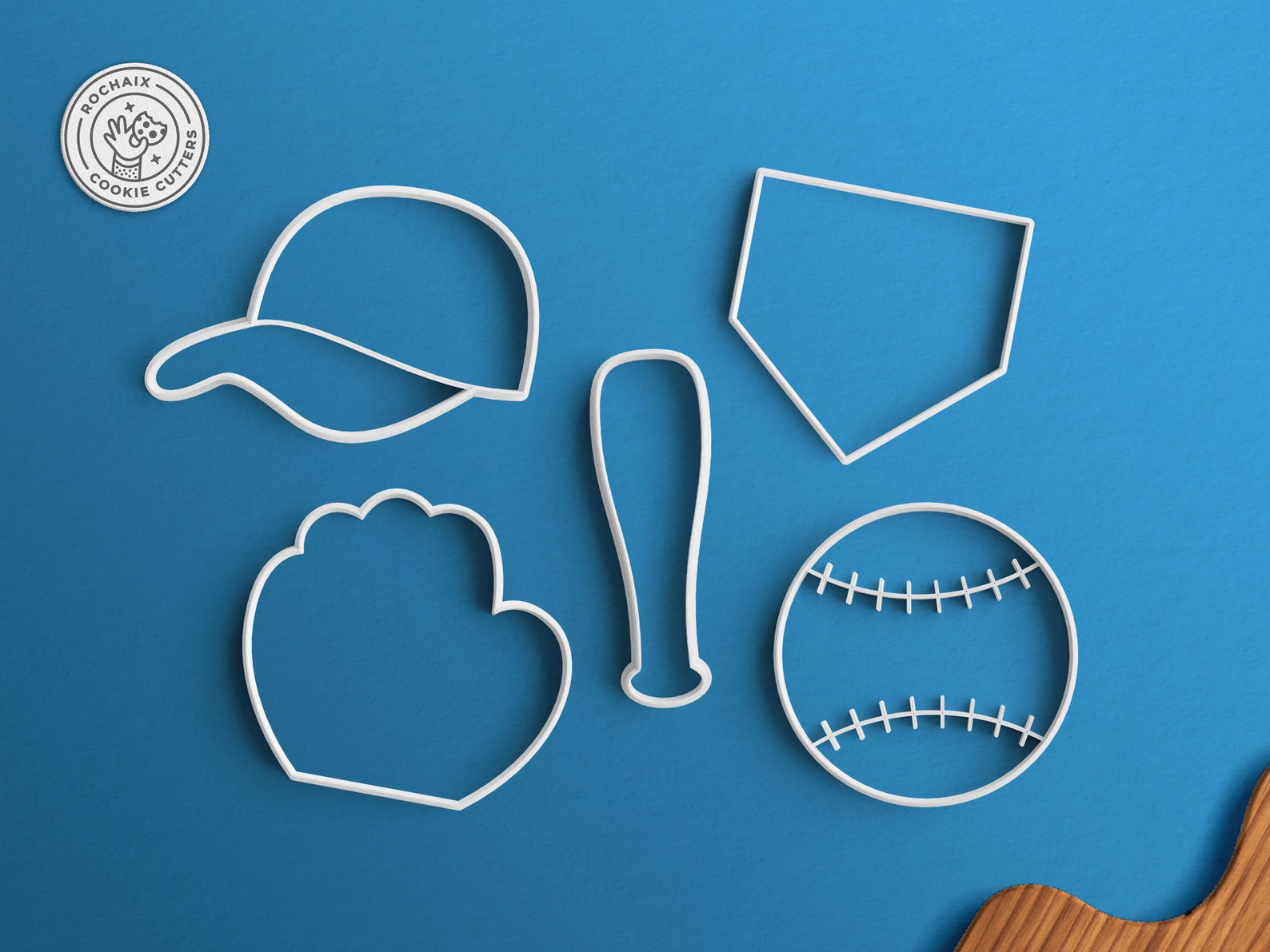 Baseball Cookie Cutter Set Baseball Bat Cookie Cutter - Etsy