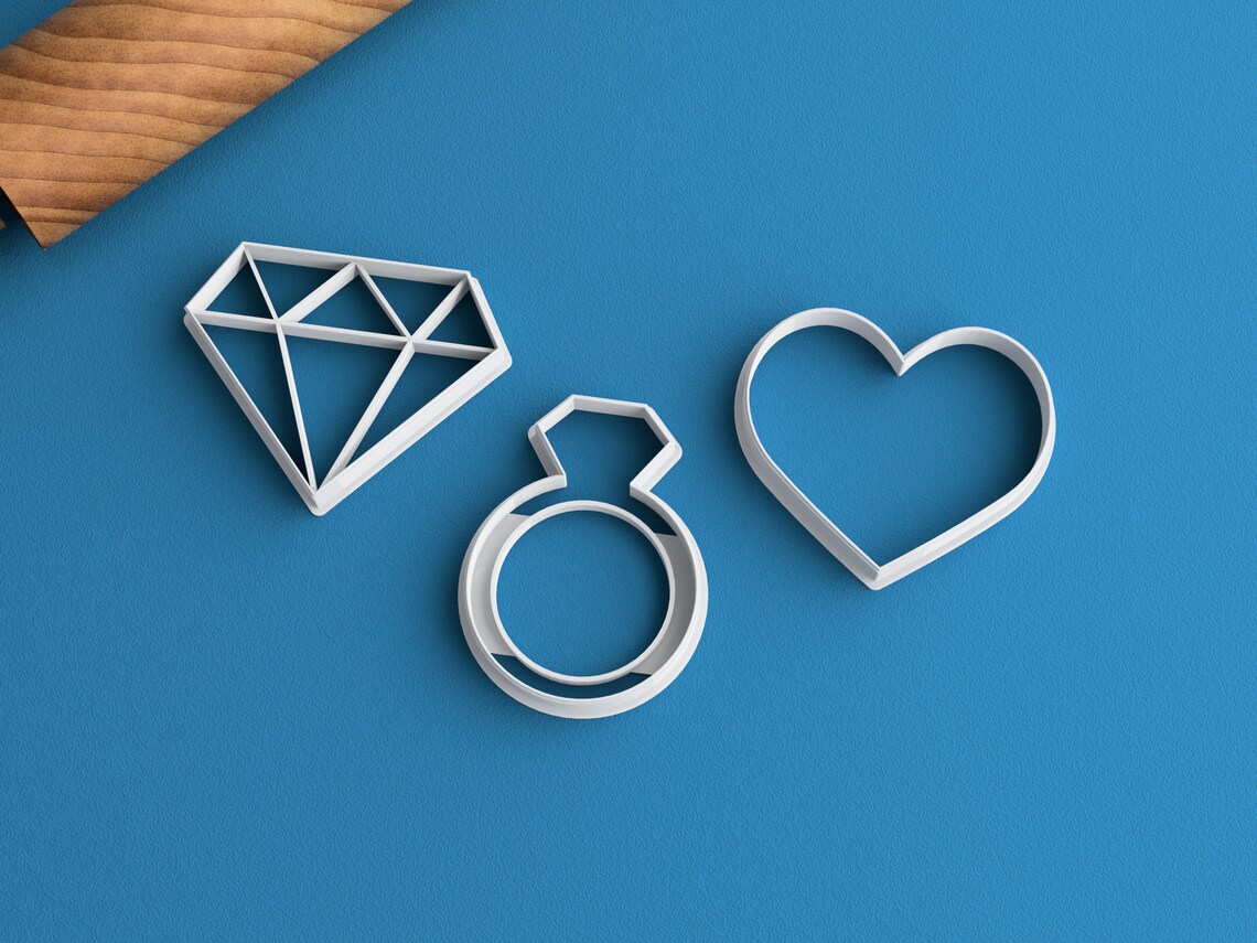 Engagement Ring Cookie Cutter Love Cookie Cutter Engagement | Etsy