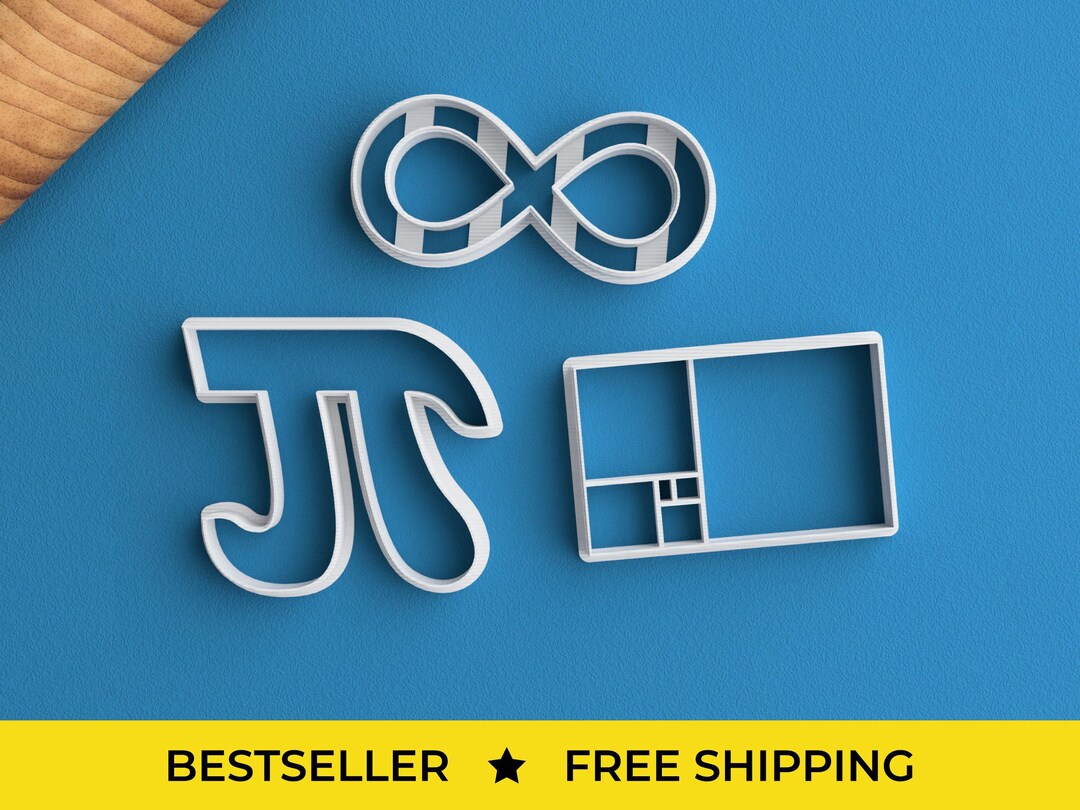 Math Cookie Cutter Set - FREE SHIPPING Math Teacher Gift Math Cookie ...