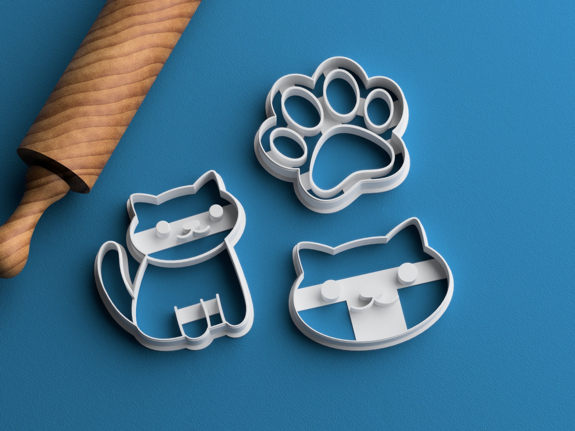 Anime Cat Cookie Cutter Cute Cat Paw Cookie Cutter Crazy Cat - Etsy