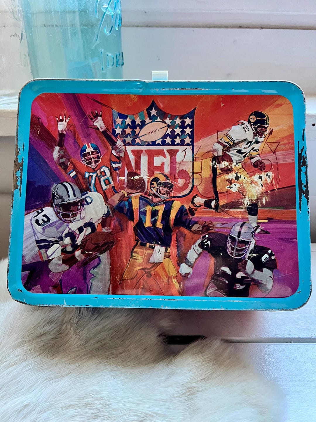 1978 NFL Football Lunchbox American Conference Cowboys Greenbay Rams ...