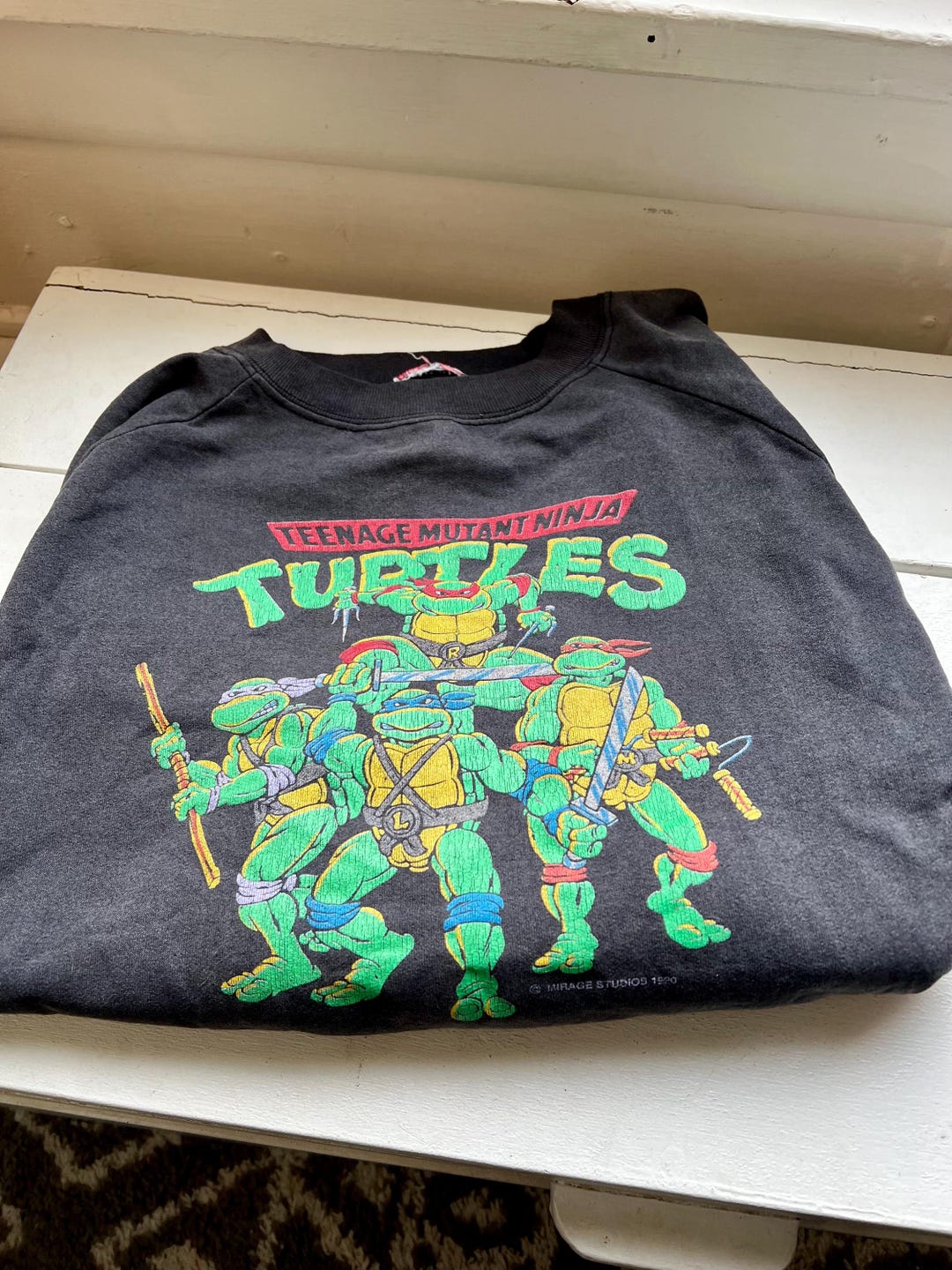 1990 TMNT Teenage Mutant Ninja Turtles Sweatshirt Vintage Long Sleeve ...