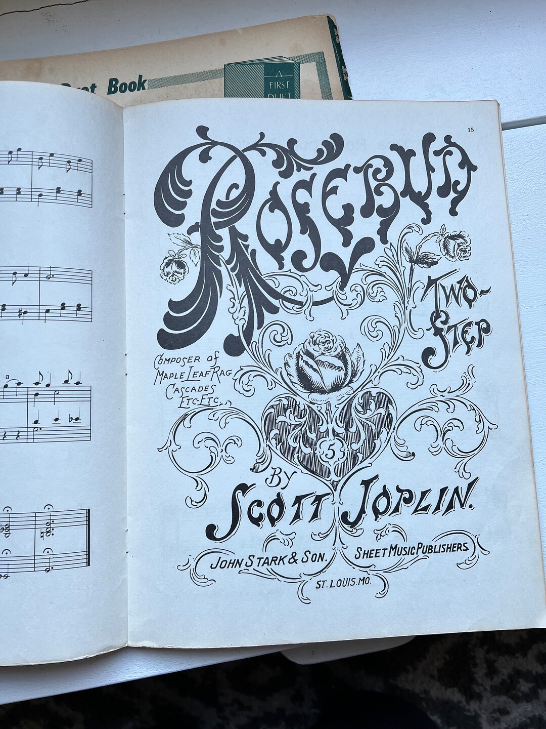 Vintage Scott Joplin Piano Sheet Music Echstein Piano Couse Book Two ...