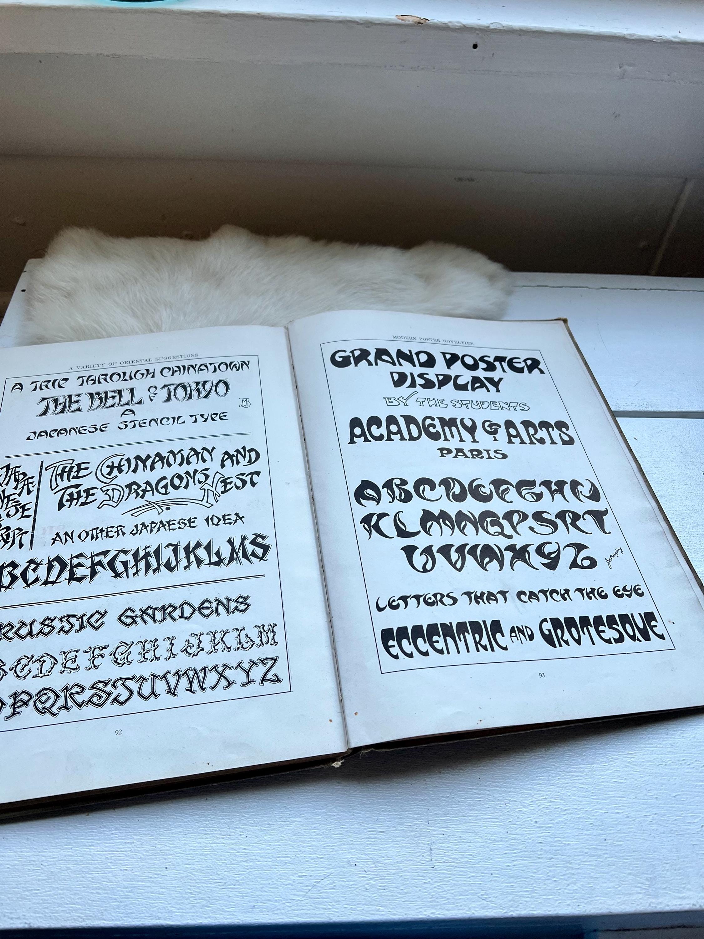 Antique Art Alphabets Textbook: 16th Century Lettering, JM Bergling - Etsy