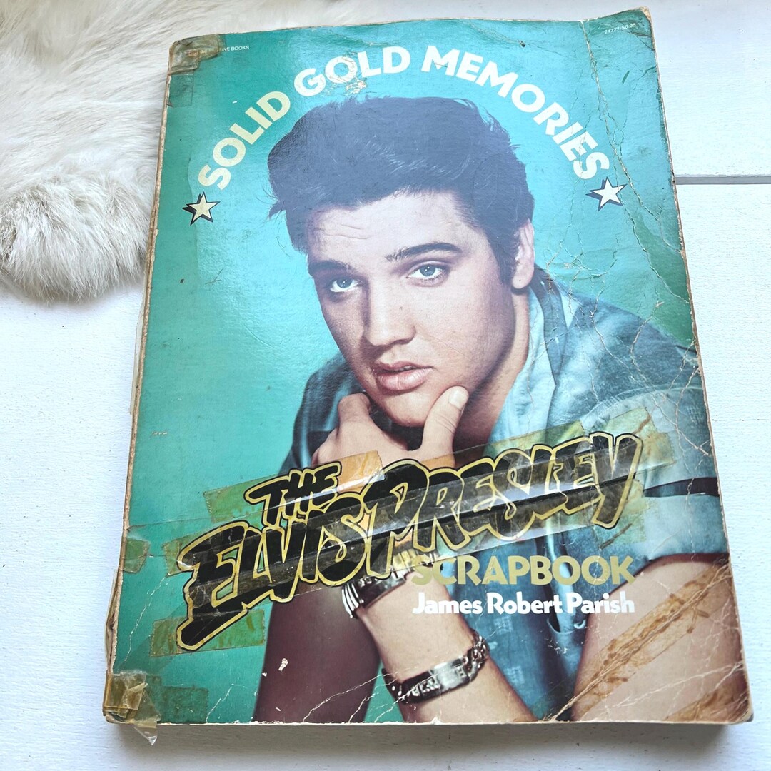 Vintage 1977 Elvis Presley Scrapbook: Solid Gold Memories - Etsy