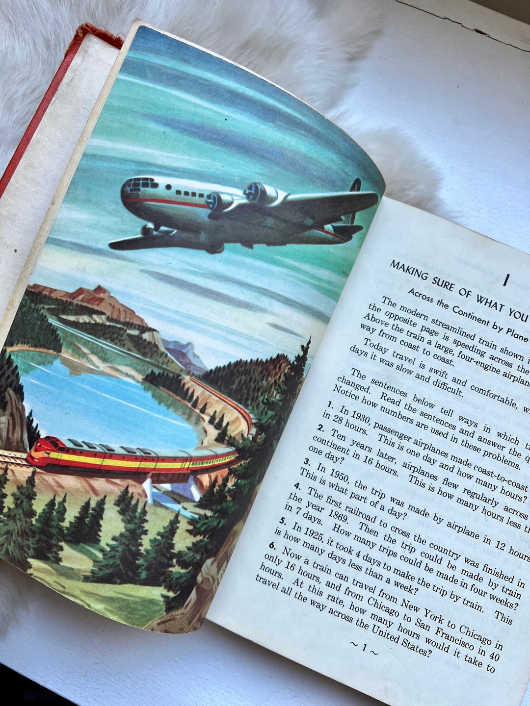1952 Math Text Arithmetics Book Antique Math Learning Home School Kids ...
