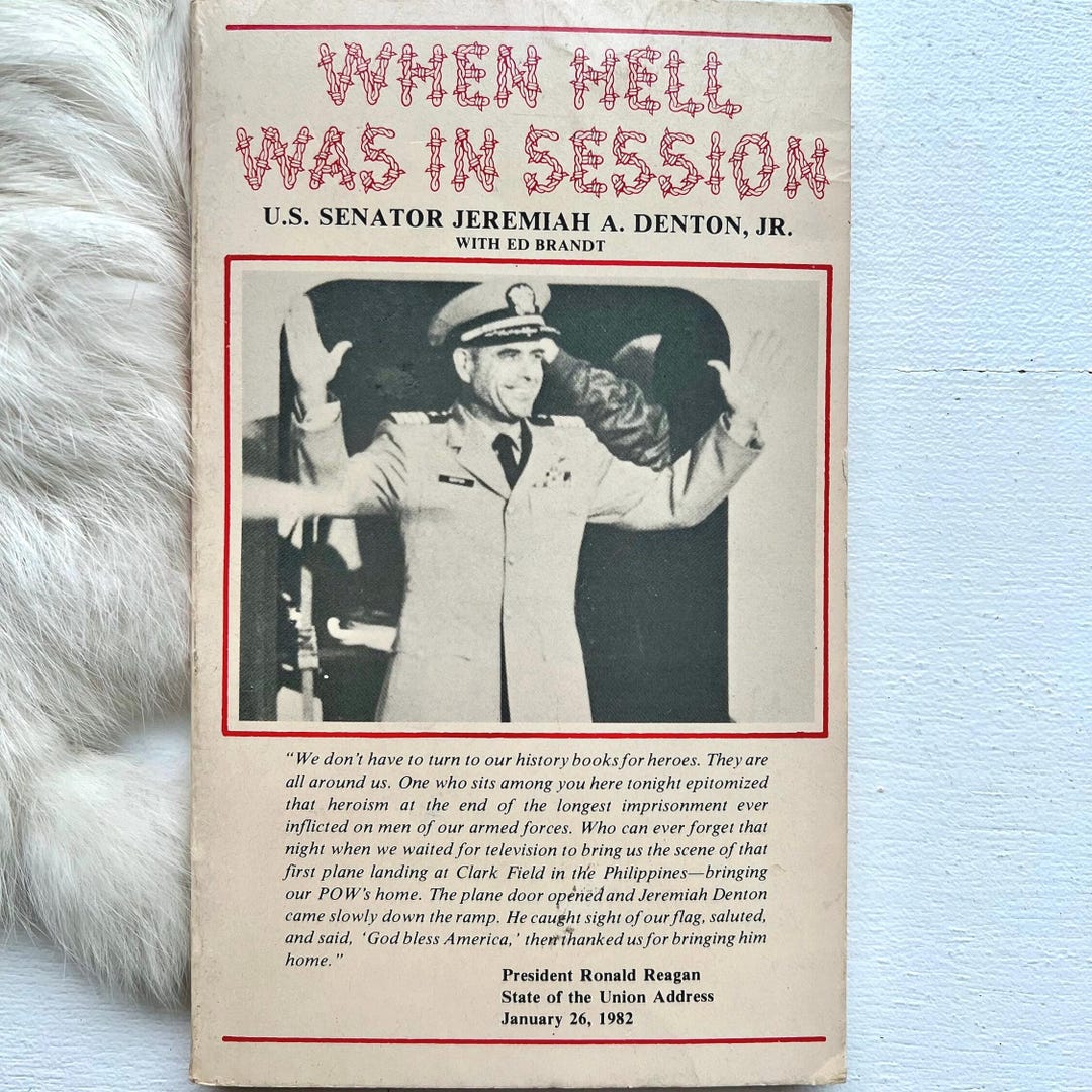 1982 When Hell Was in Session US Senator Jeremiah Denton USA War Book ...