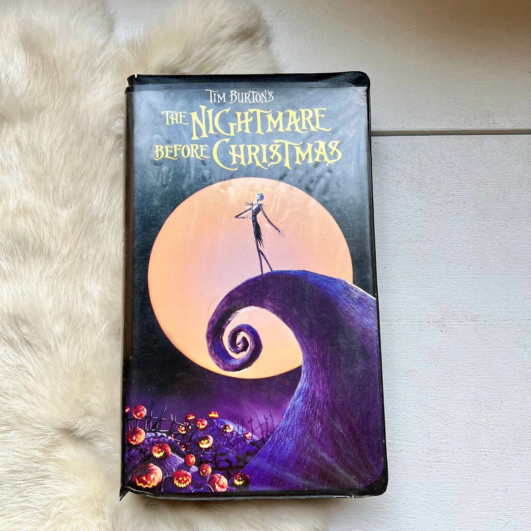 The Nightmare Before Christmas VHS Movie Tim Burton Classic 1990s ...