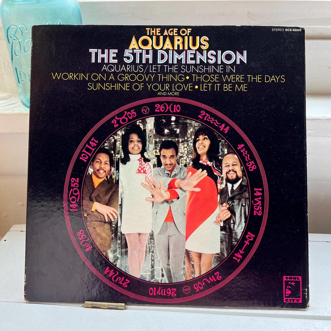 1969 the 5th Dimension the Age of Aquarius Vinyl Record 1960s Pop Soul ...