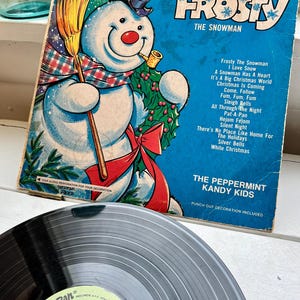 Vintage Frosty the Snowman 1972 Christmas Record Vinyl Home Decor Santa ...