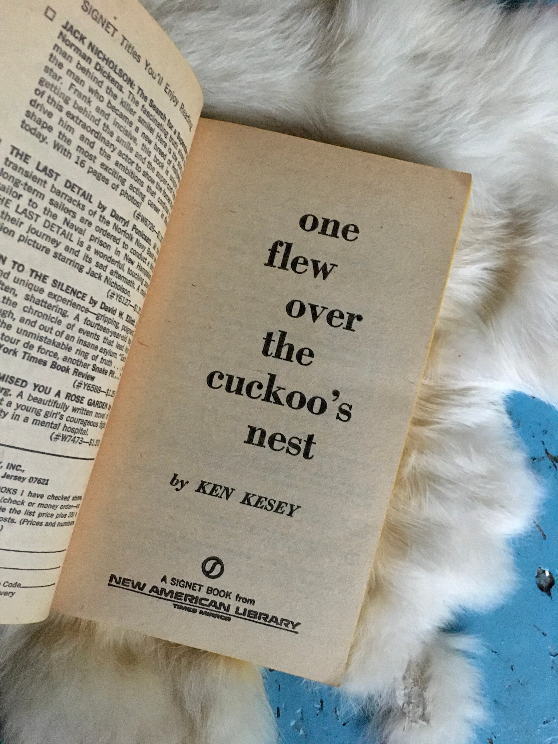 1962 One Flew Over the Cuckoo's Nest Book: Ken Kesey, Jack Nicholson ...