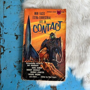 1967 Sci Fi Contact Book Short Stories Ray Bradbury UFO Dreams ESP ...