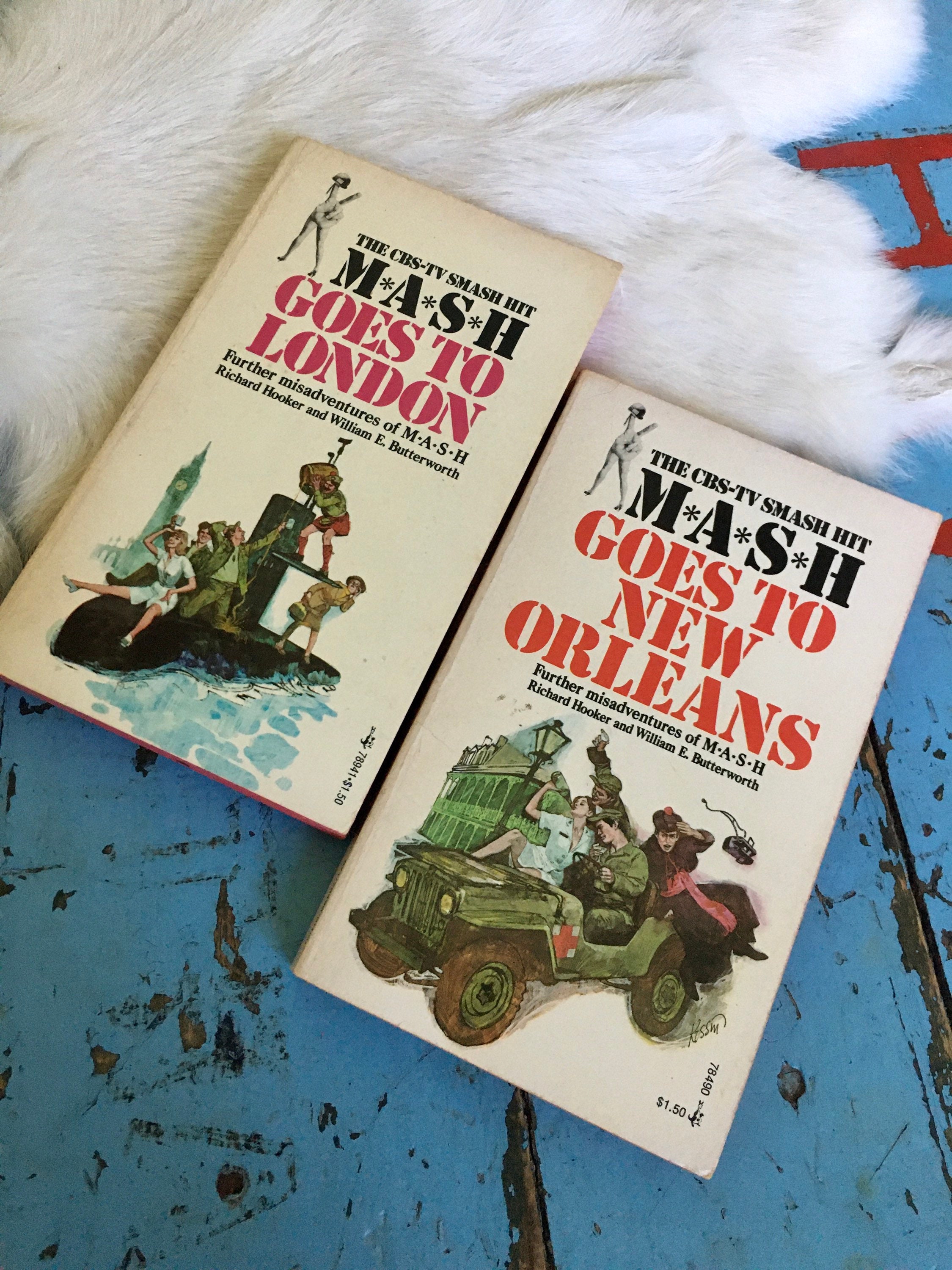 1975 MASH Book Set Mash Goes to New Orleans London Vietnam - Etsy
