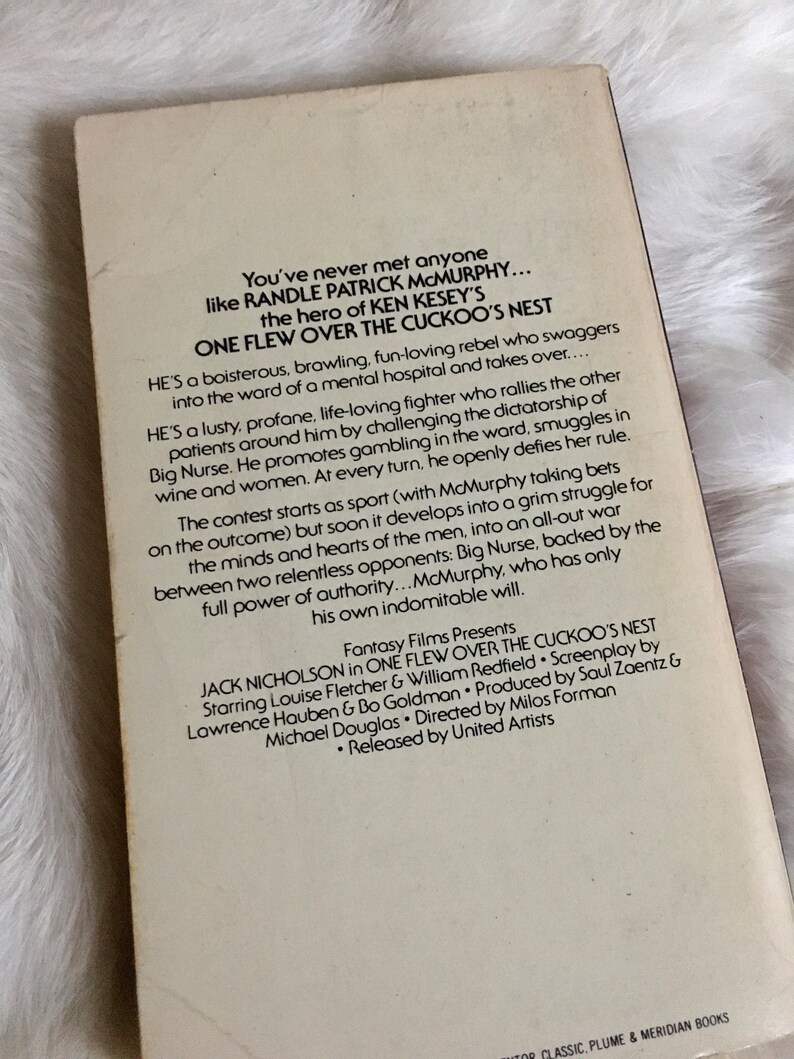 1962 One Flew Over the Cuckoo's Nest Book: Ken Kesey, Jack Nicholson ...