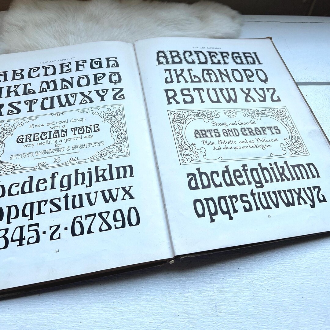 Antique Art Alphabets Textbook: 16th Century Lettering, JM Bergling - Etsy