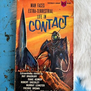 1967 Sci Fi Contact Book Short Stories Ray Bradbury UFO Dreams ESP ...