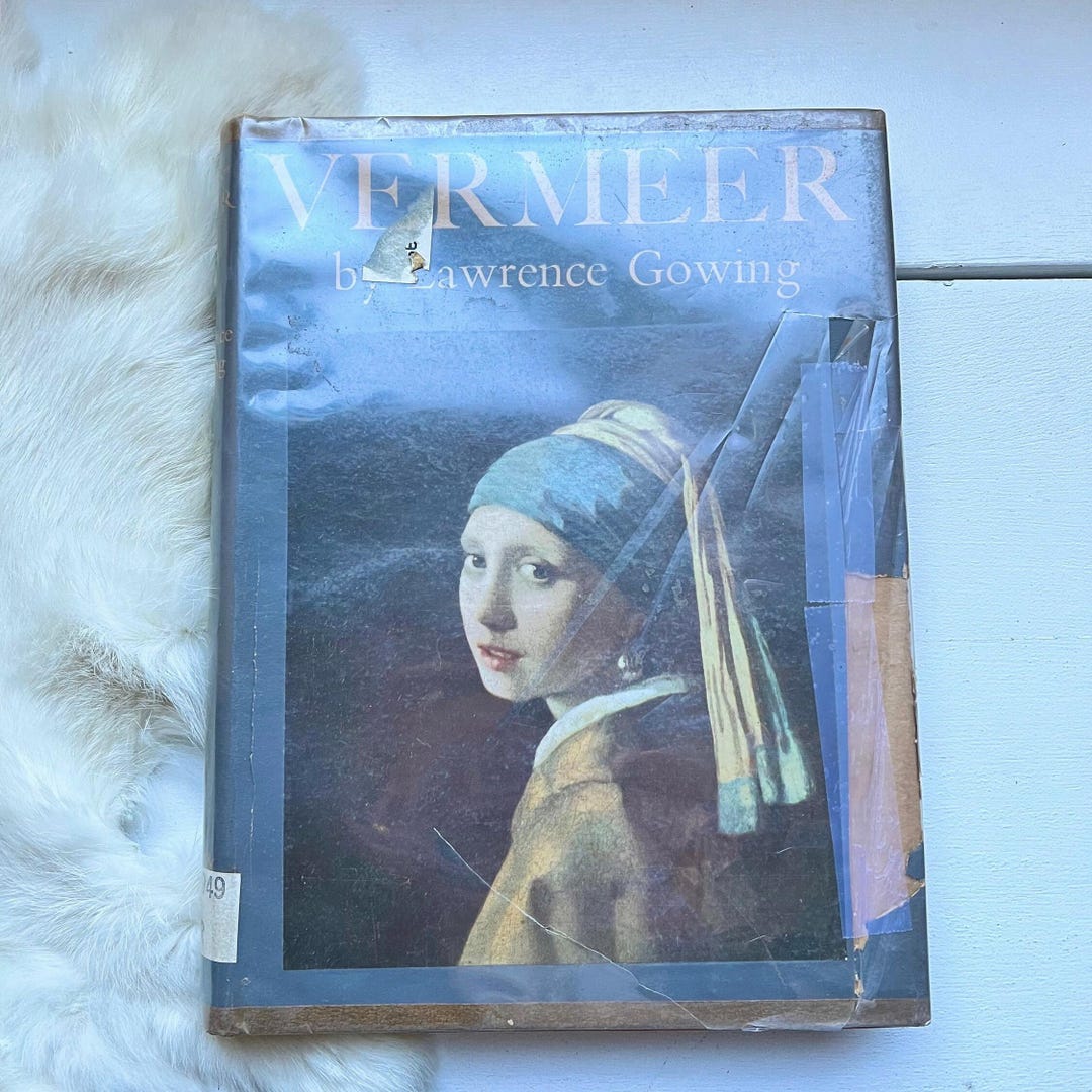 1952 Vermeer Art Painting Book Girl Pearl Earring Renaissance Victorian ...