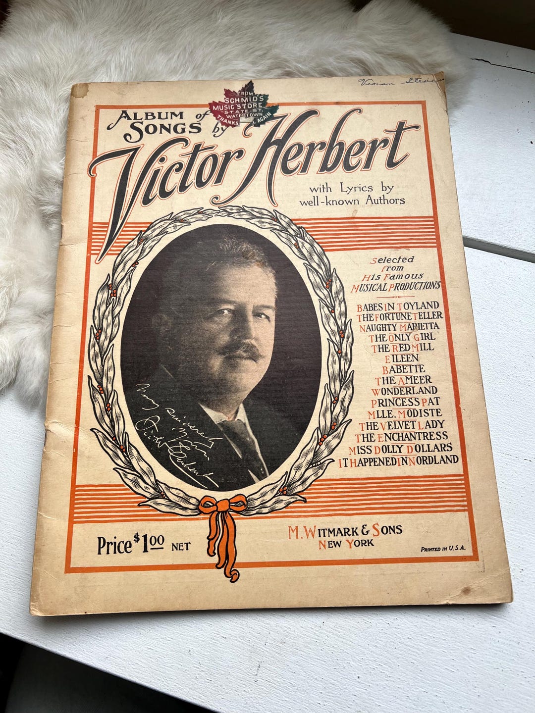 1927 Victor Herbert Song Album: Antique Broadway Sheet Music - Etsy