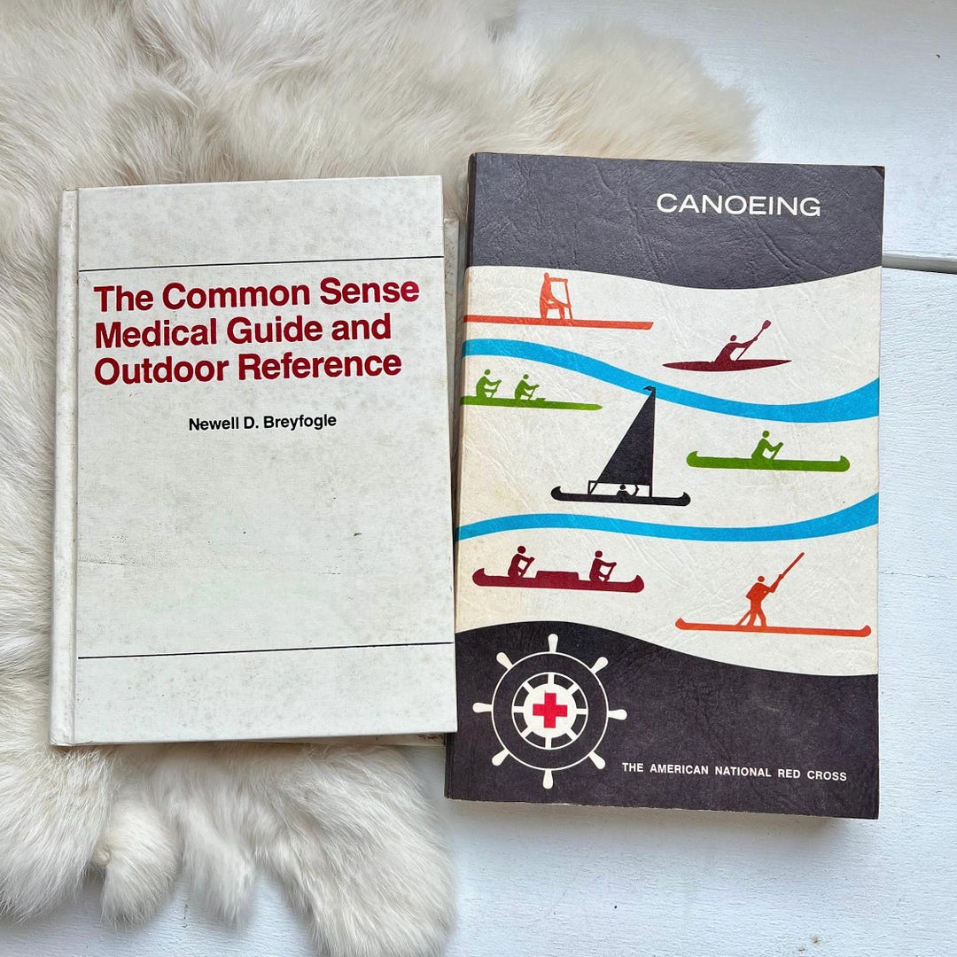 Vintage Canoeing & Medical Guide Book Set: 1970s-80s Outdoor Reference ...